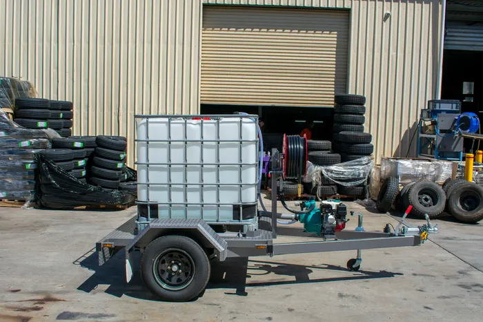 7X5 IBC Fire Fighting Trailer 1000lt - Single Axle, ATM: 1350kg - 2000kg