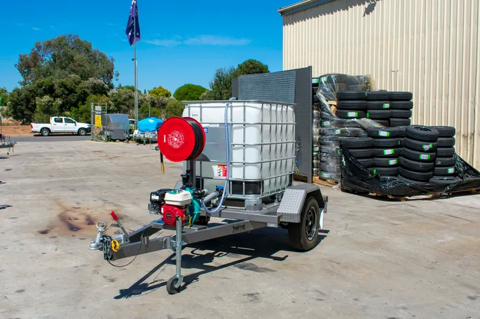 7X5 IBC Fire Fighting Trailer 1000lt - Single Axle, ATM: 1350kg - 2000kg